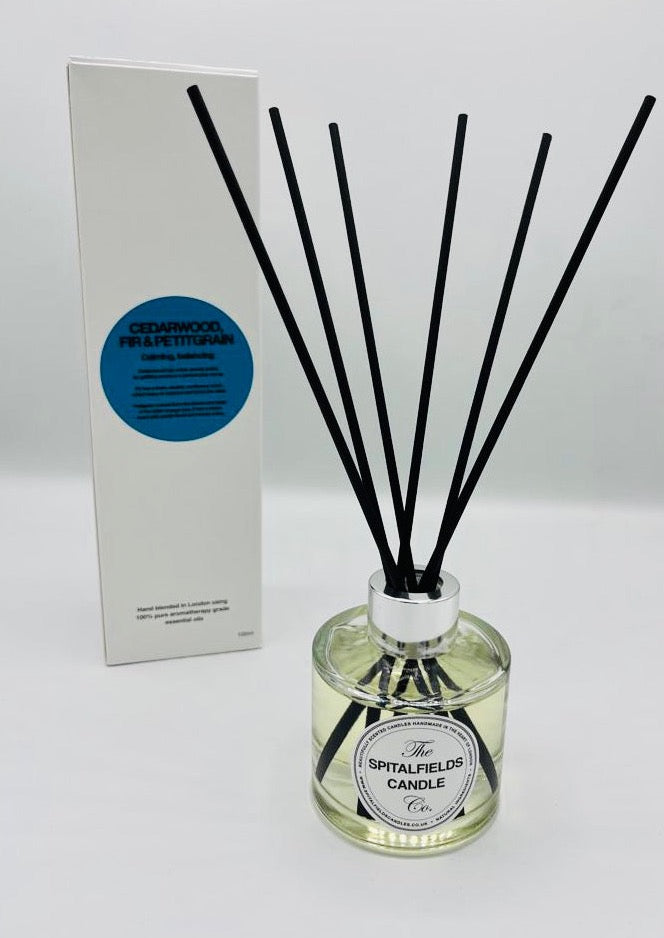 Cedarwood, Fir & Petitgrain Reed Diffuser– Spitalfields Candle Company