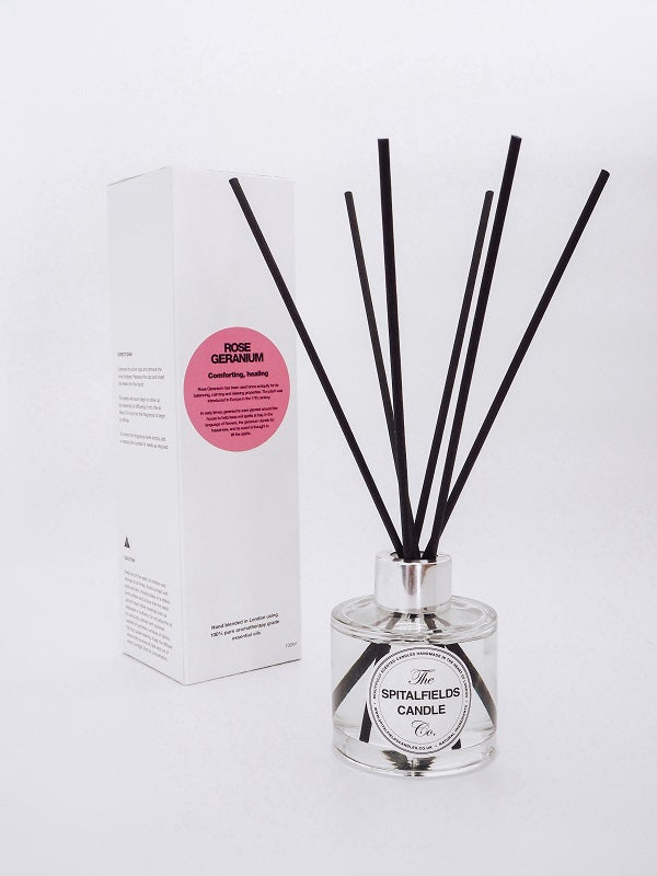 Rose Geranium Reed Diffuser– Spitalfields Candle Company